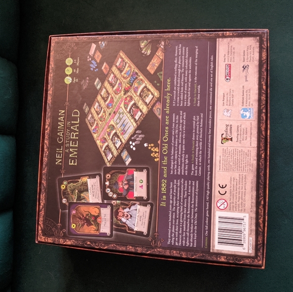 Treefrog Games | Games | Neil Gaiman A Study In Emerald Board Game ...